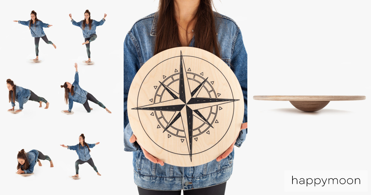 Wobble Board for Active Balance Training: Balance Board - HappyMoon