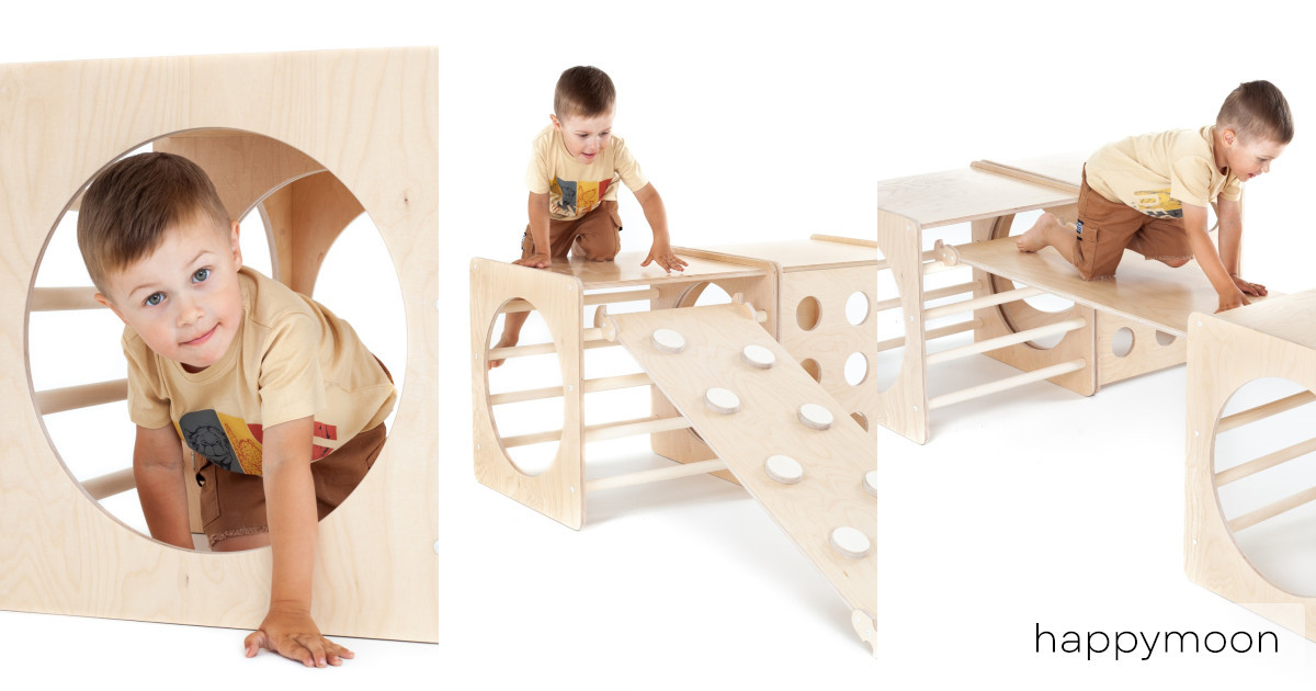 pikler cube - climbing toy for indoor playground - HappyMoon