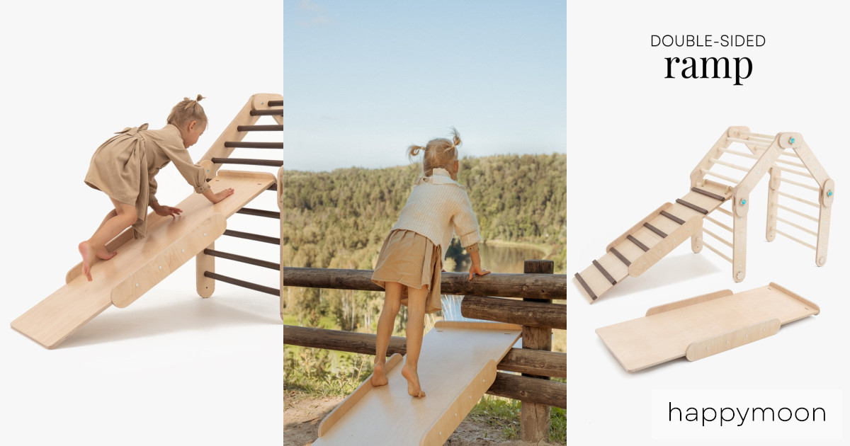 montessori climbing gym - pickler ramp and slide - HappyMoon