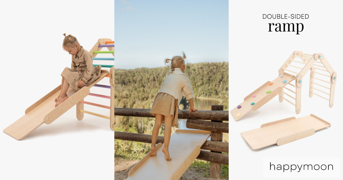 climbing ramp and slide for pikler triangle - HappyMoon