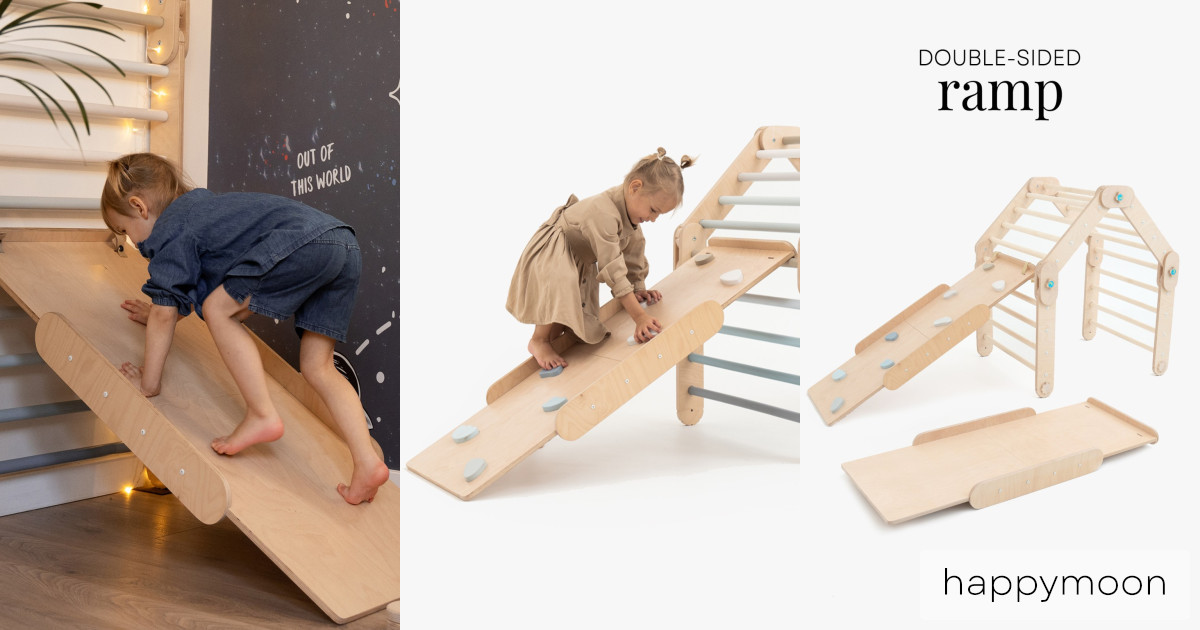 pikler ramp for climbing triangle - great toy for playroom - HappyMoon