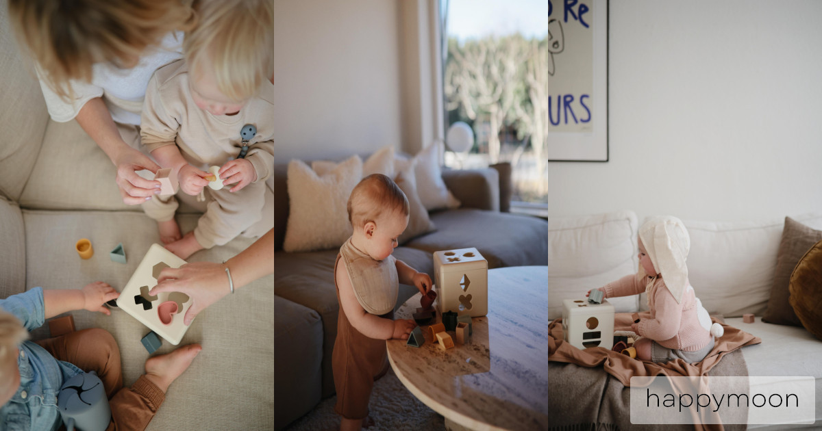 MUSHIE Shape Sorting Box: Danish-Made Toy for Hands-On Learning - HappyMoon
