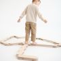Toddler Balance Trainer – Wooden Balance Beam Set for Playroom - HappyMoon