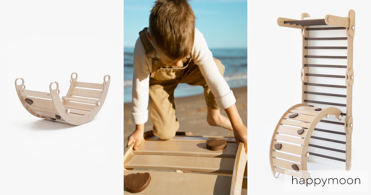 Rocker Arch Ramp: pikler climbing gym for kids - HappyMoon