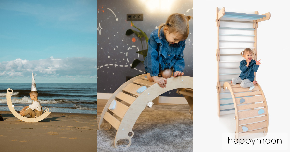 Rainbow Rocker 3in1: kids rocker toy - HappyMoon