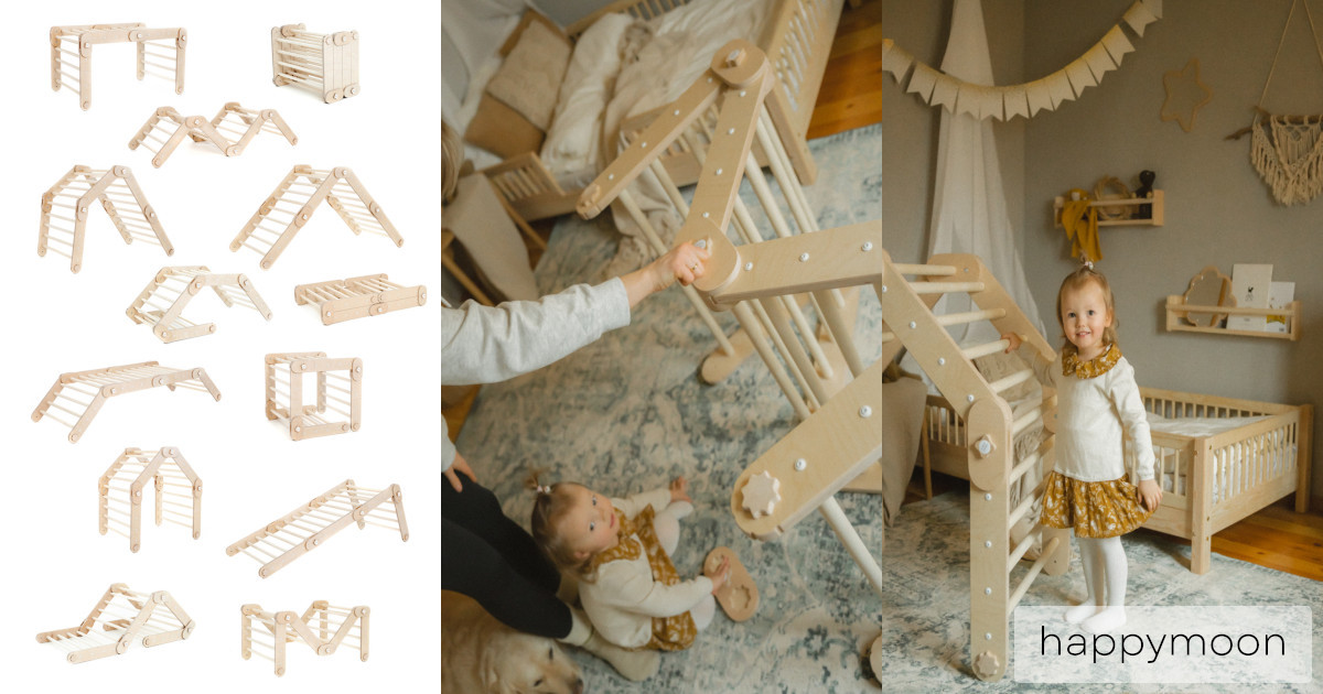 Pikler Climbing Triangle for Kids & Toddlers - Fun & Safe toy - HappyMoon